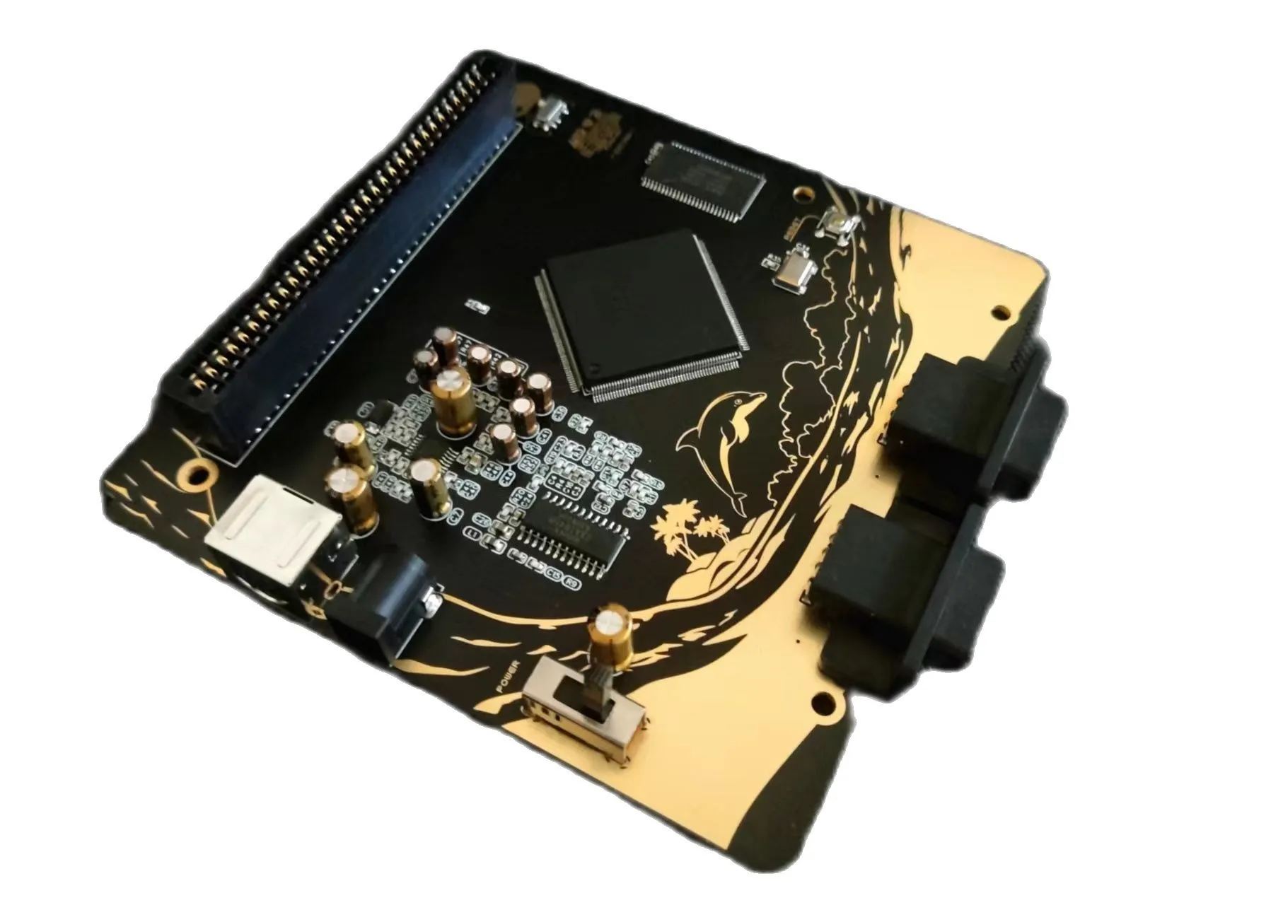 Pcb-dorado-de-16-bits-Genesis-3-Mega-Drive-III-calidad-Superior-con ...