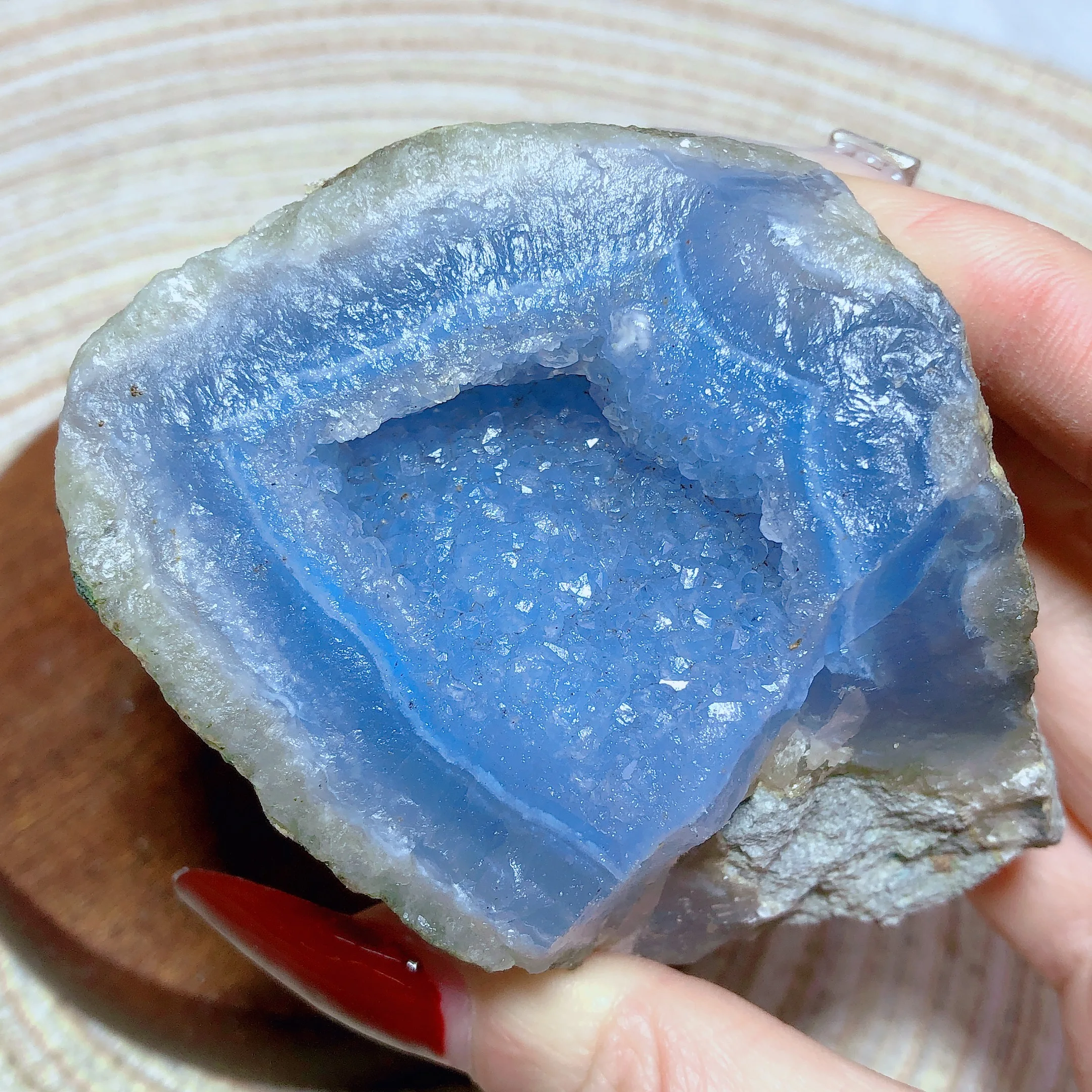 Natural-Crystal-Blue-Lace-Agate-Raw-Stone-Mineral-Druzy-Geode-High ...