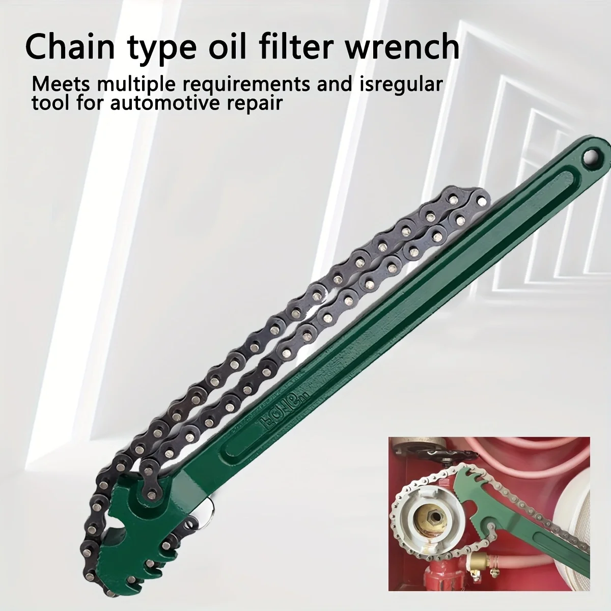 16-Inch-1PC-Heavy-Duty-Ratcheting-Chain-Wrench-Reversible-Oil-Filter ...