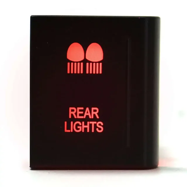 12V 3A LED Red Light Push Button Switch Driving Light Bar ON-OFF Switch ...