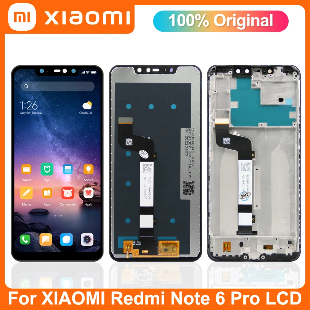 Original Xiaomi Redmi Note 6 Pro Lcd Display 6.26'' Touch Screen ...