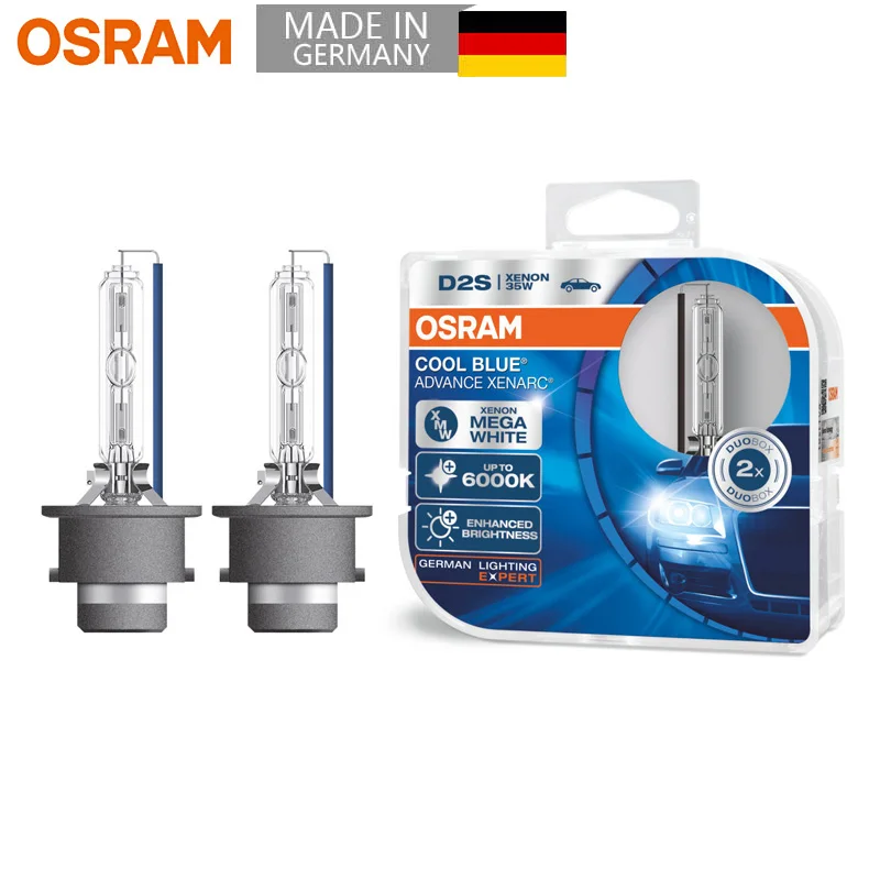 오스람 HID D2S 66240CBA 크세논 슈퍼 화이트 자동차 헤드 라이트 하이/로우 빔 오리지널 6000K 12V 35W ...