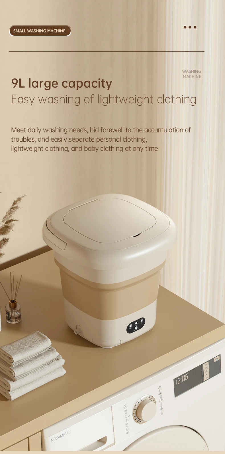 9L Portable Washing Machine - myhousesproduct