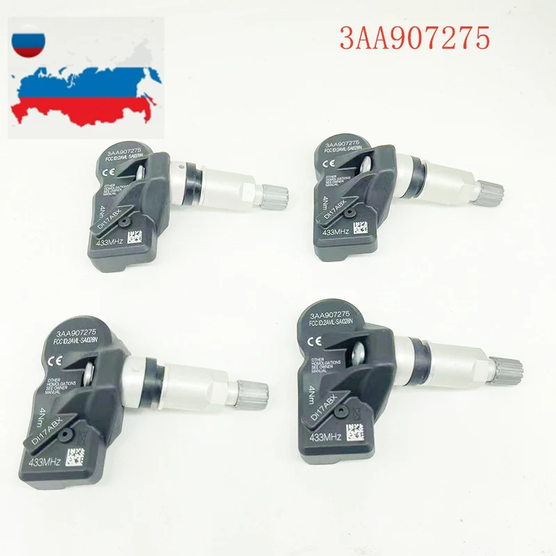 4PCS-433MHz-Tire-Pressure-Sensor-3AA907275F-For-VW-Tiguan-VW-CC-Passat ...
