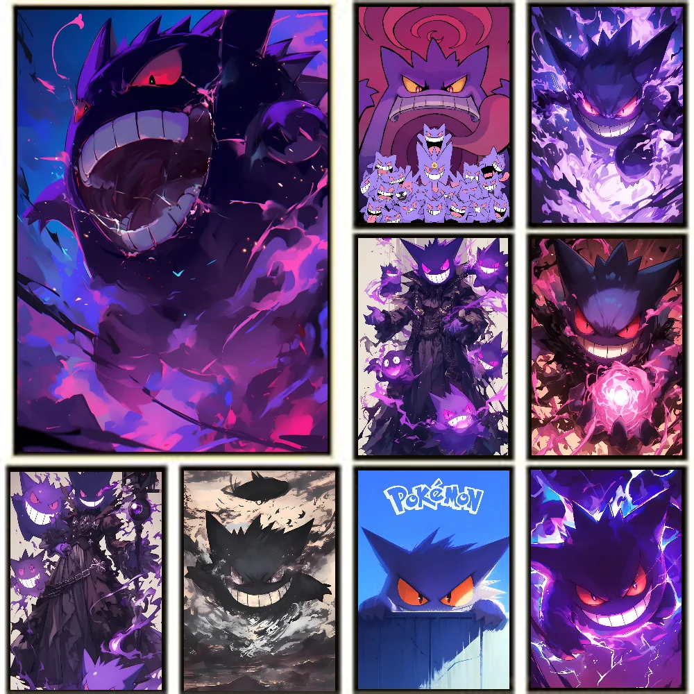 1PC-Pok-mon-Gengar-Poster-Poster-Stickers-Art-Wall-Murals-Decor-Game ...