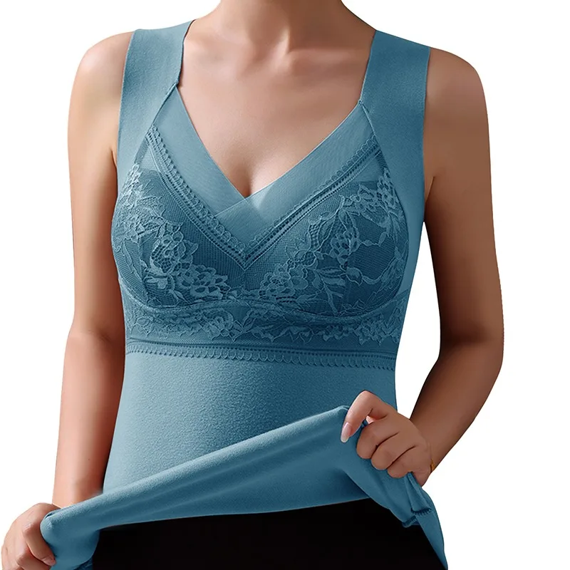 Thermal Underwear Vest Thermo Lingerie Woman Winter Clothing Warm Top ...