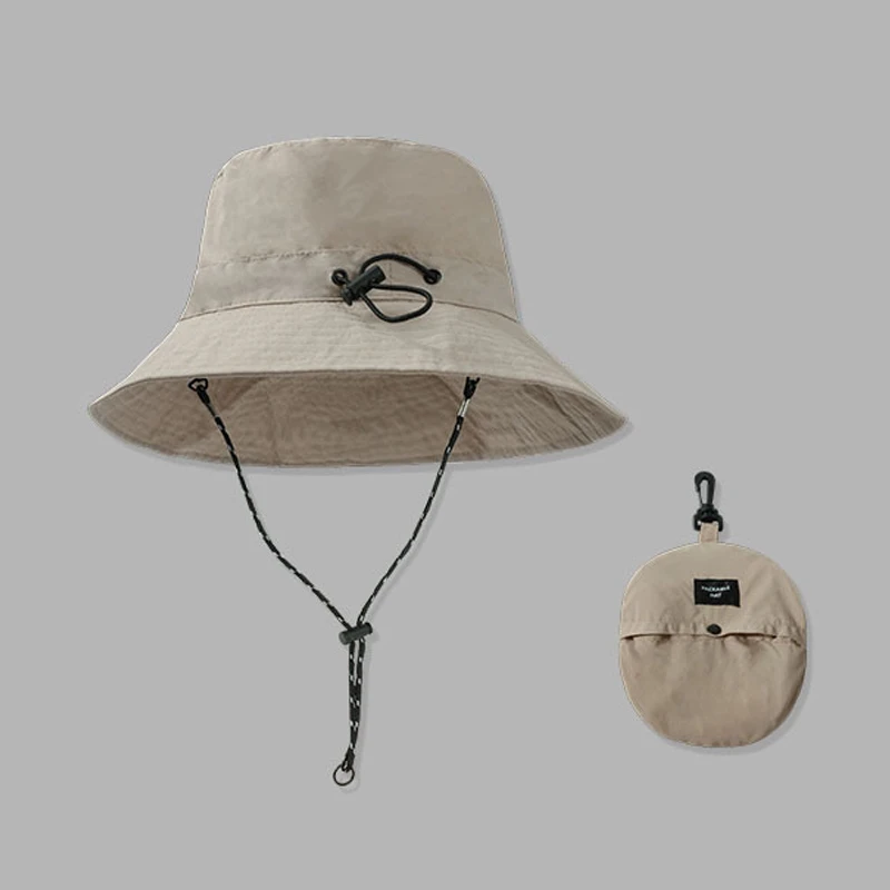Fisherman-Hat-Men-Women-Big-Brim-Cap-With-String-Summer-Sun-Protection ...