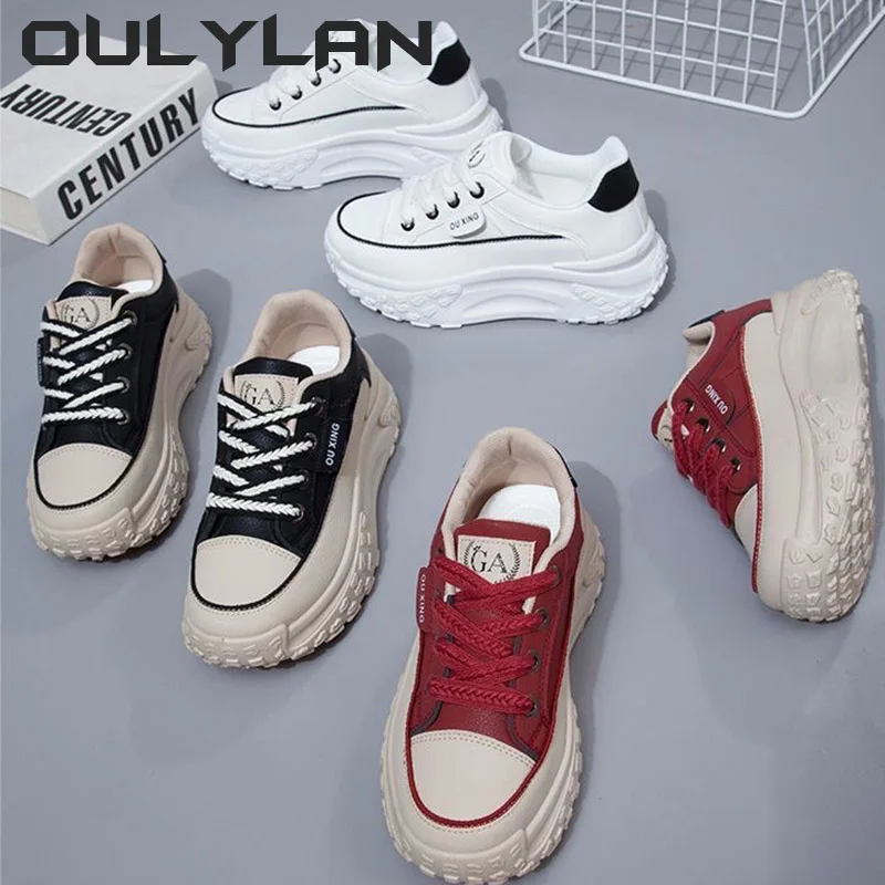 NEW-Retro-Women-Shoes-Spring-Platform-Shoes-Casual-Sneakers-Versatile ...