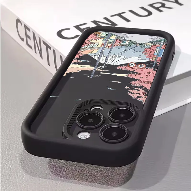 Anime Scenery Sunset Phone Case - Vibrant and Stylish Protective Cover ...