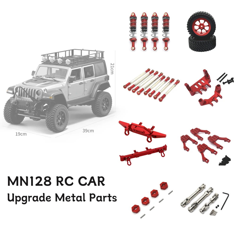 1/12 MN128 MN86 G500 RC Car Parts Upgrade Metal Shock Absorber Parts ...