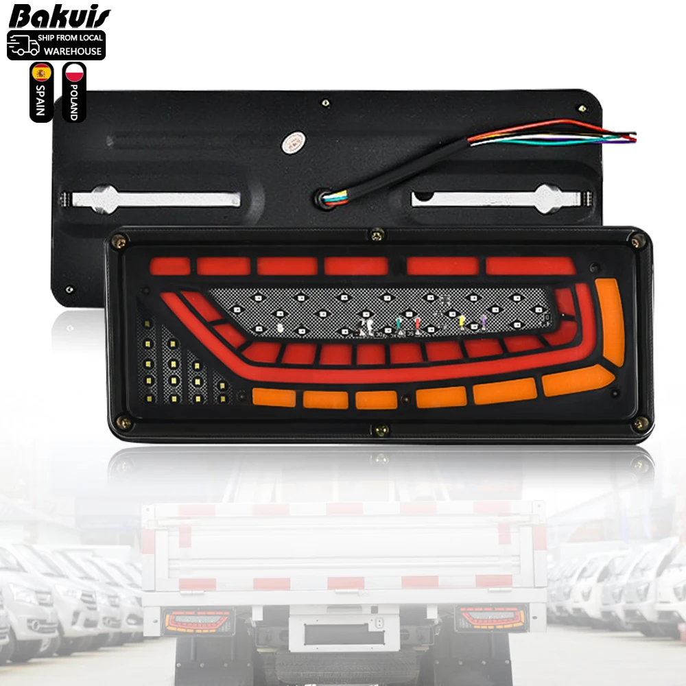 2PCS-12V-24V-Car-LED-Tail-Light-Kits-For-RV-Camper-Trailer-Truck-Brake ...