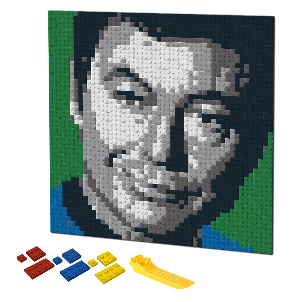 Pixel-Art-MOC-Movies-Super-Star-Actor-s-Mosaic-DIY-Portrait-Painting ...