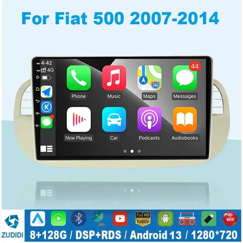 Android-13-CAR-RADIO-for-FIAT-500-Abarth-2007-2015-Multimedia-Player ...