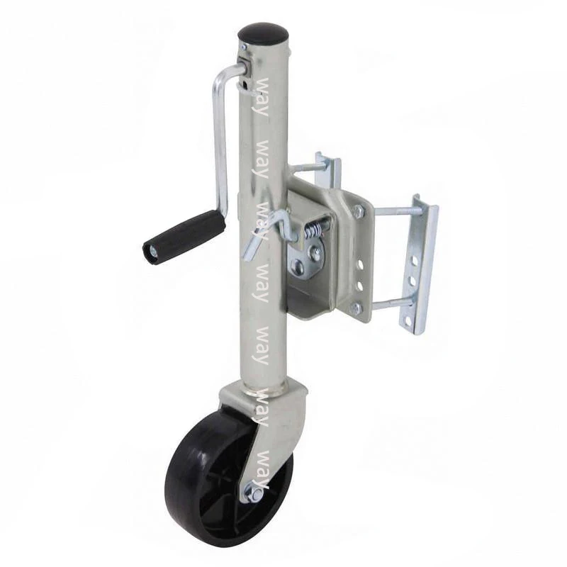 6-Inch-Solid-Wheel-Sidewind-Round-Swivel-Trailer-Jack-With-Bolt-On ...
