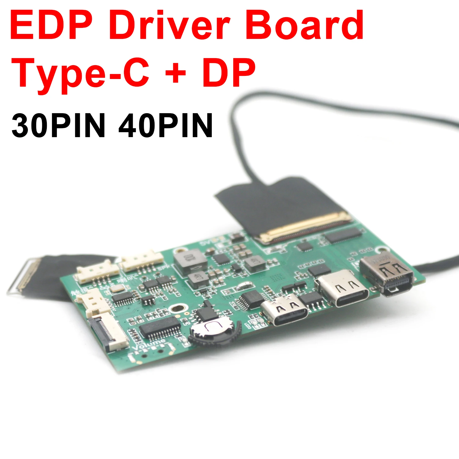 Isdn USB Type-c DP To EDP Driver Board 30PIN 40PIN Portable LCD ...