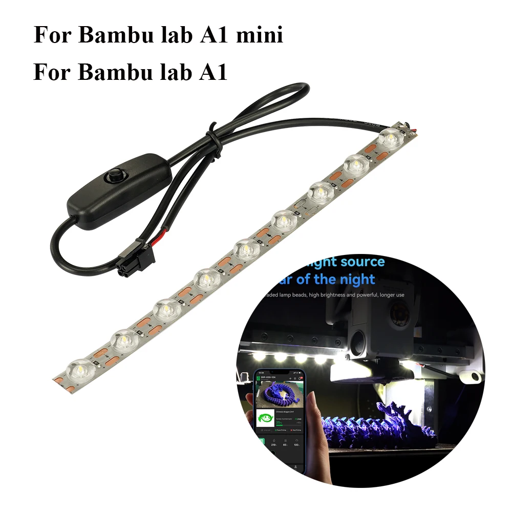 Bambulab A1 Barra LED Per Stampante 3D Bambu Lab A1 Mini - Luci 6500K ...