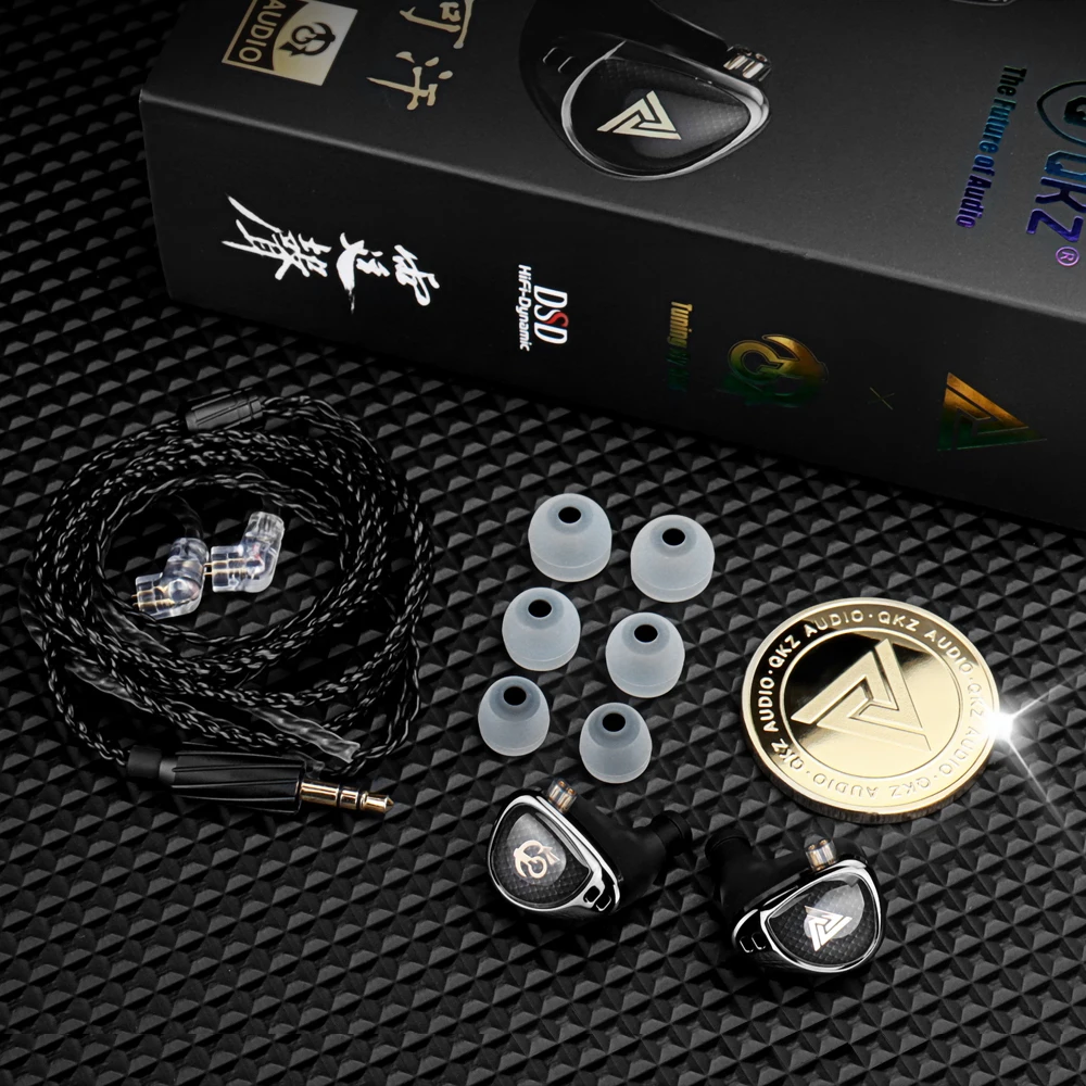 QKZ x HBB Khan 2 DD Driver HiFi Earphone In Ear Monitor IEM 3D Printed ...