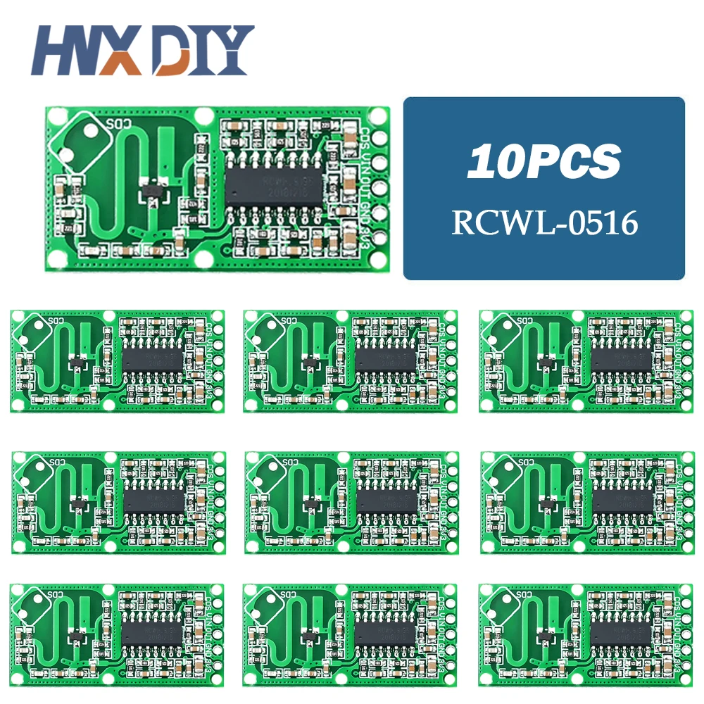 10pcs RCWL-0516 Micro Wave Radar Sensor Switch Board RCWL 0516 Microwave Human Body Induction ...