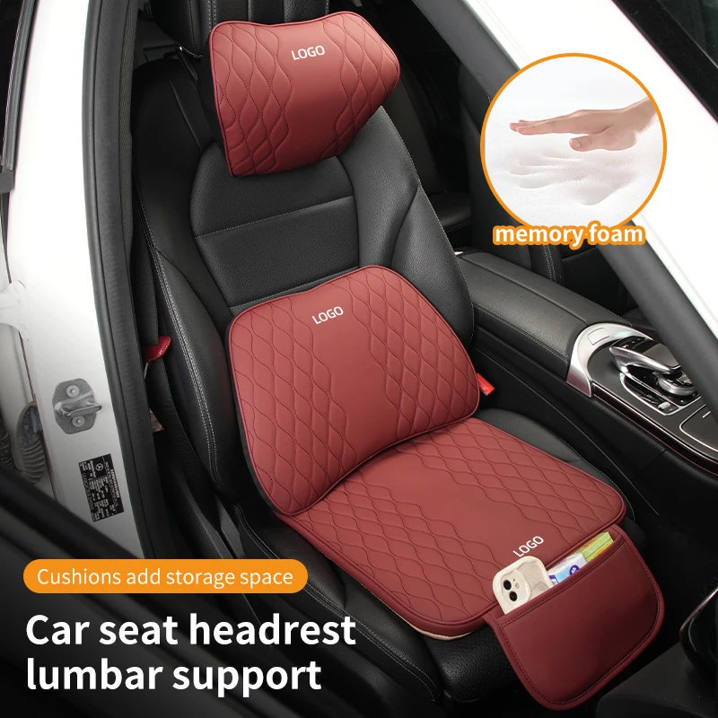 Car-Headrest-Lumbar-Cushion-Soft-Cotton-Lumbar-Support-Storage-Storage ...