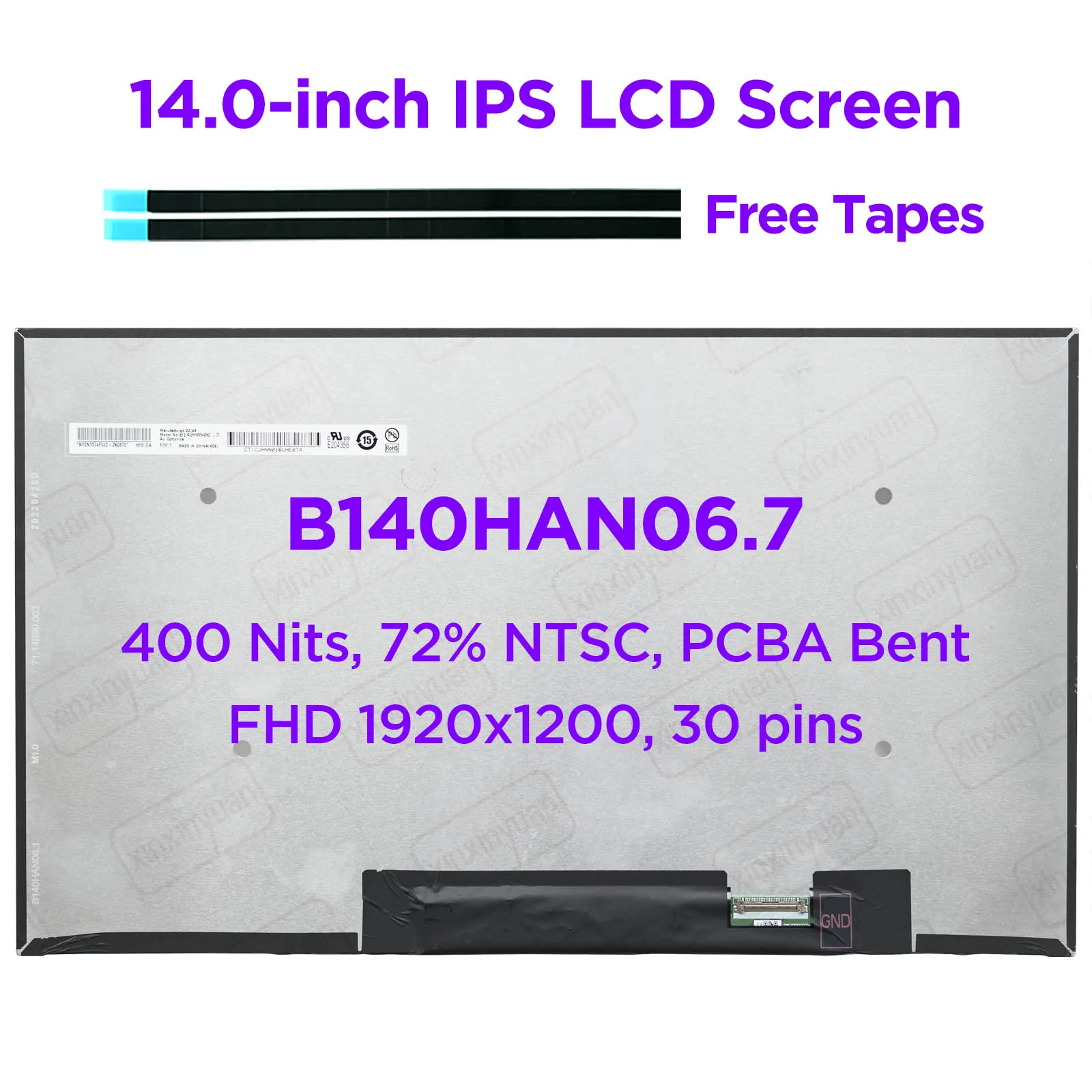 14-0-Inch-IPS-Laptop-LCD-Screen-B140HAN06-7-MNE001BA1-1-N140HCG-GE1-for ...