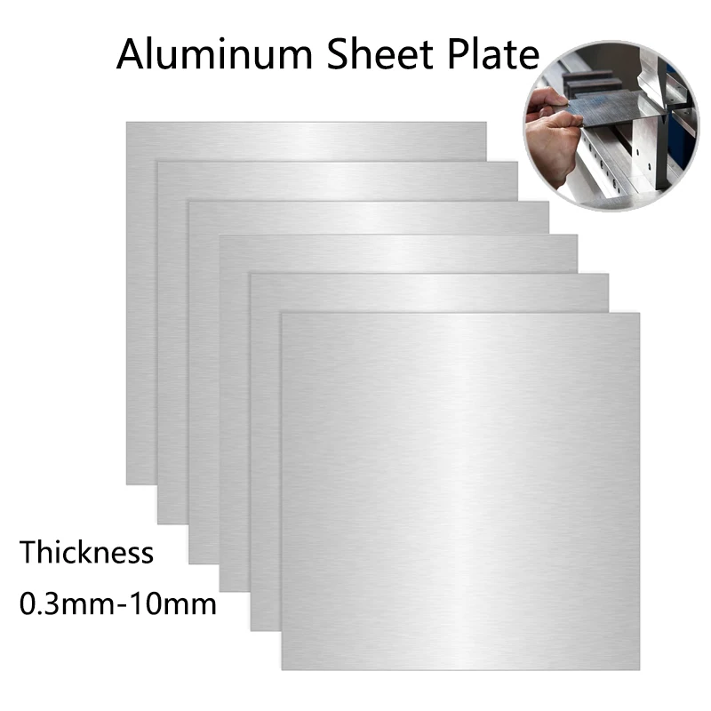 1pcs Aluminum Plate thickness 0.3mm 0.5mm 1mm 1.5mm 2mm 3mm 5mm 6mm 10mm Aluminum alloy square ...