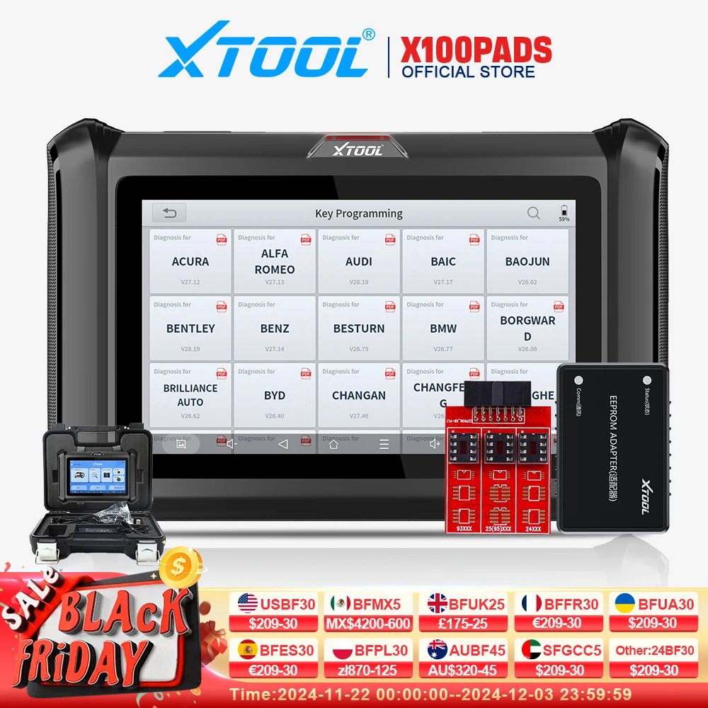 XTOOL-X100-PADS-Car-Key-Programmer-Key-Generator-Read-Pin-Code-All-System-Diagnostic-Scanners ...