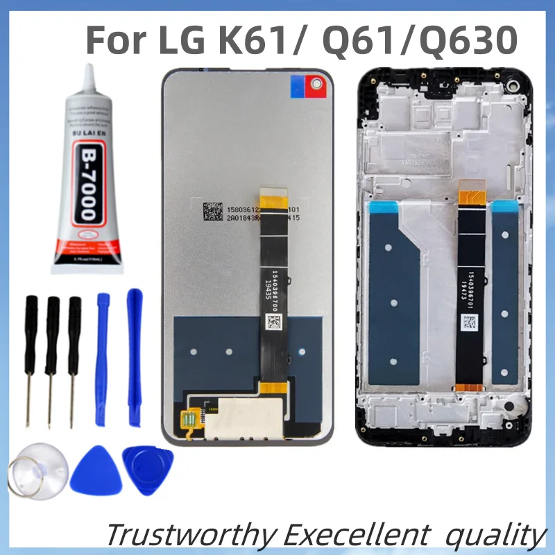 For-LG-K61-LCD-Display-Touch-Screen-Digitizer-Assembly-With-Frame-For ...