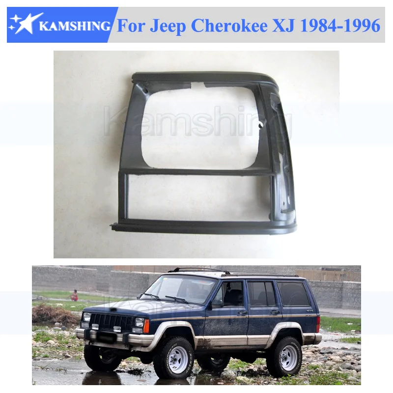 Kamshing Headlight frame Fog light frame For Jeep Cherokee XJ 1984-1996