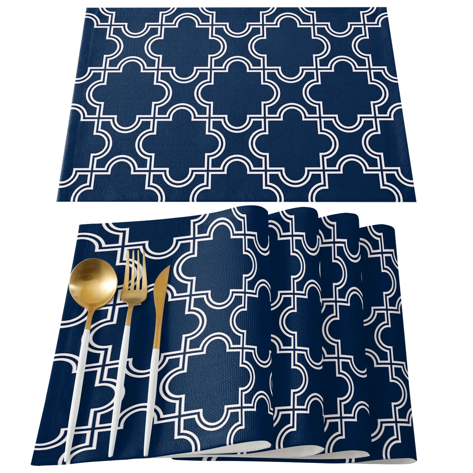 Modern-Minimalist-Moroccan-Placemats-Set-of-4-6pcs-Kitchen-Coffee ...