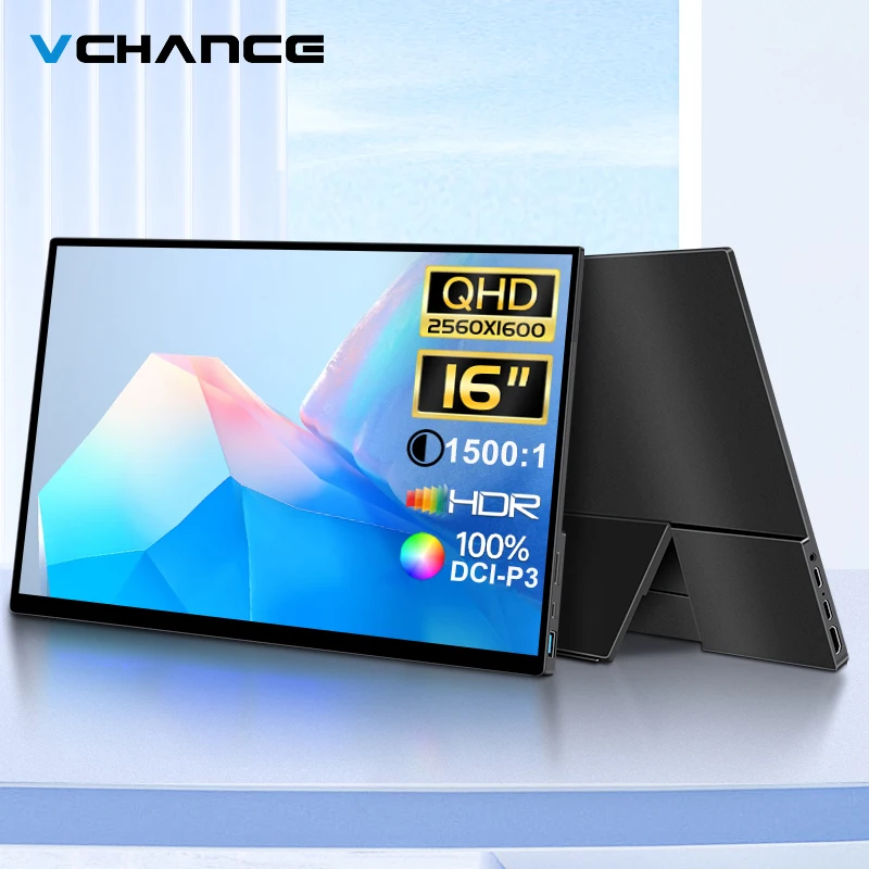 VCHANCE-16-Inch-2-5K-Portable-Monitor-16-10-2560-1600p-100-DCI-P3 ...