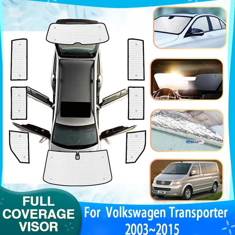 Coverage Sunshades For Volkswagen Vw Transporter Caravelle Multivan ...
