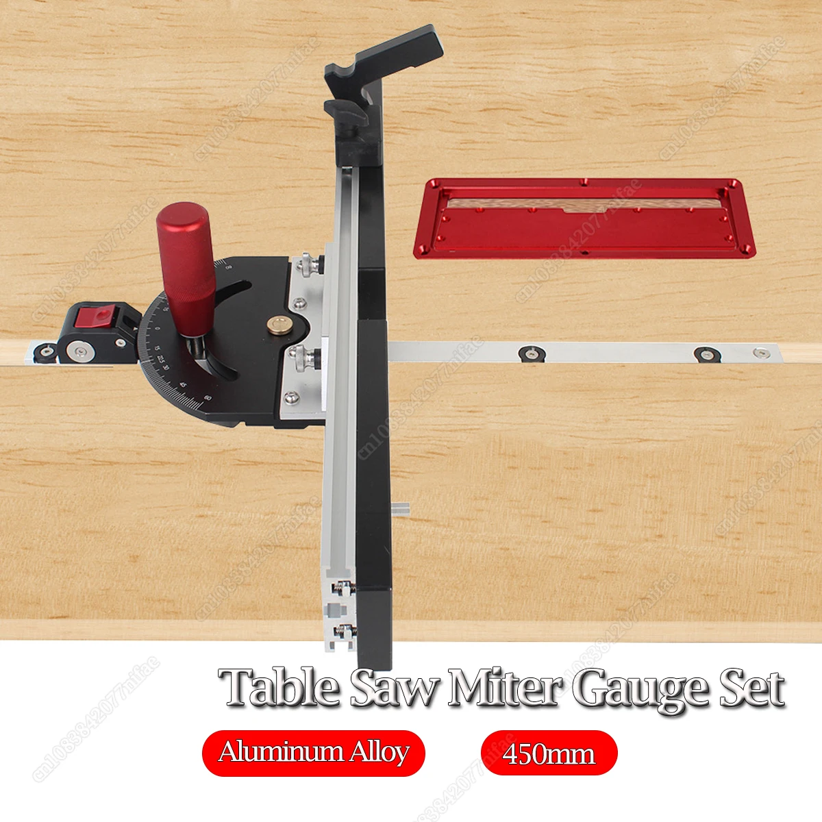 1Set-Miter-Gauge-Tenoning-Ruler-Aluminum-Handle-Benches-Table-Saw ...