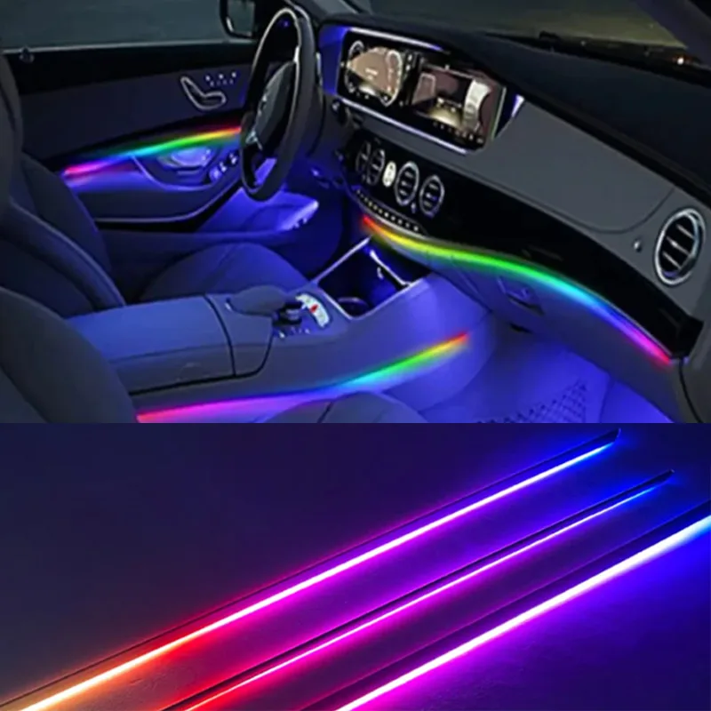 2/5 in 1 LED Decoration Ambient Light Interior RGB 213 Color ACC Strip ...