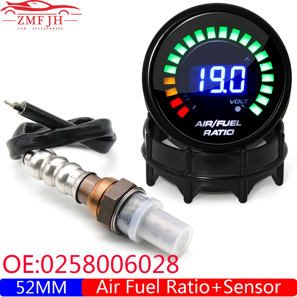 52mm-Air-Fuel-Ratio-AFR-Gauge-Narrowband-Sensor-4-Wrie-Universal ...