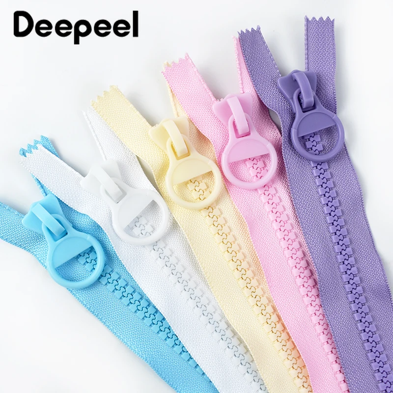 5-10Pcs-10-Colorful-Resin-Zippers-20-25-30cm-No-Endless-Lock-Zipper-Bag ...