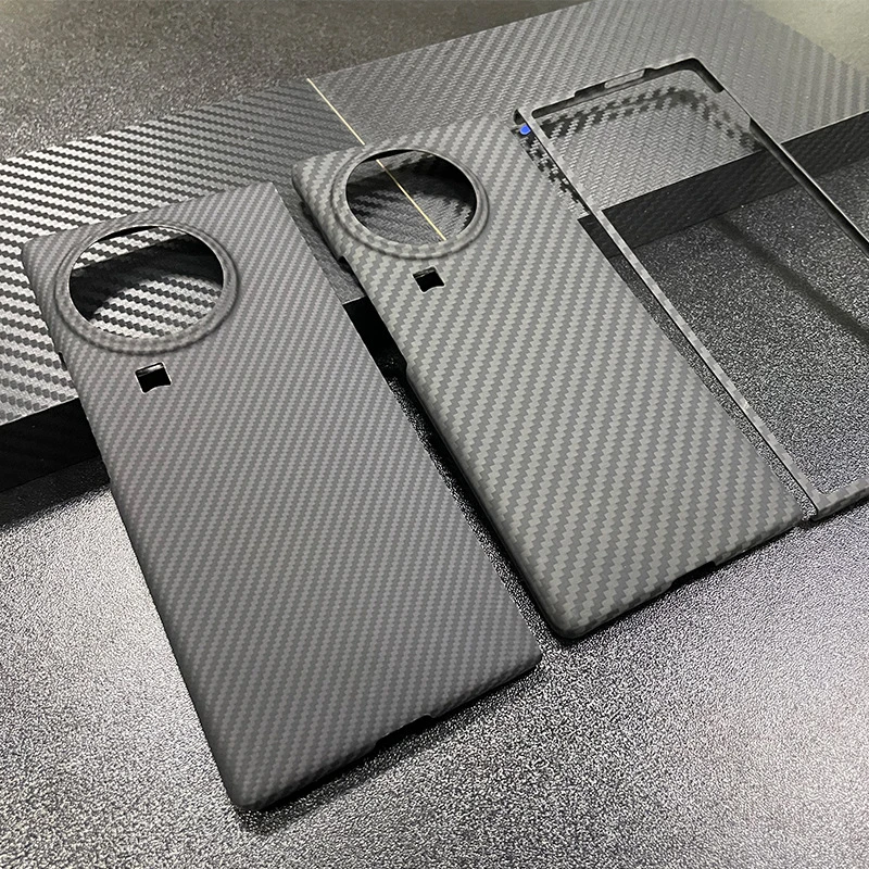 Luxury Real Carbon Fiber Phone Case Cover On For VIVO X Fold 2 5G ...