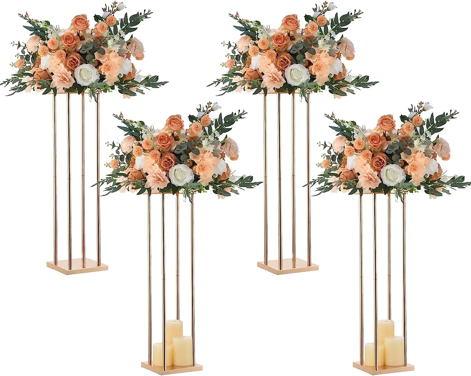 Wedding-Flower-Stand-in-Tall-Metal-Flower-Vase-Centerpieces-Wedding ...