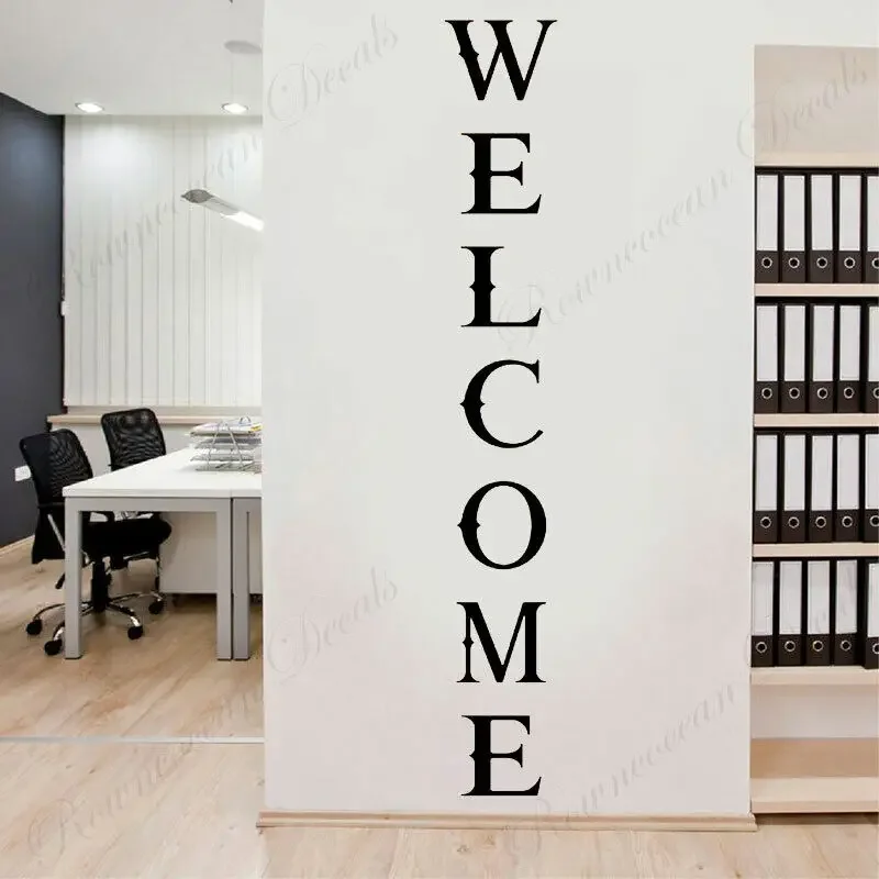 Welcome-Vertical-Text-Wall-Decals-Vinyl-Interior-Decor-Sticker-Home-Art ...
