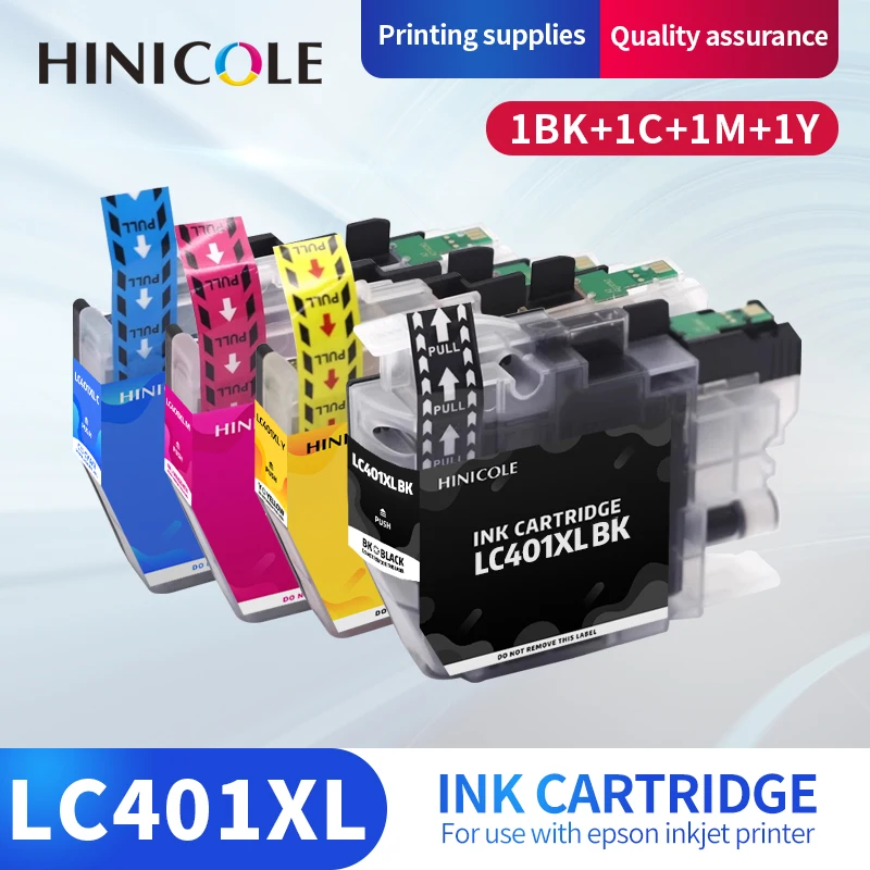 HINICOLE NEW LC401 LC401XL LC 401 LC 401XL Ink Cartridge For Brother ...