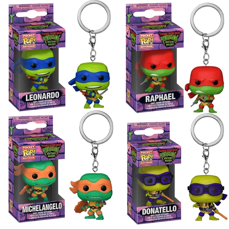 funko-pop-pocket-turtles-TMNT-Leonardo-keychains-Raphael-Michelangelo ...