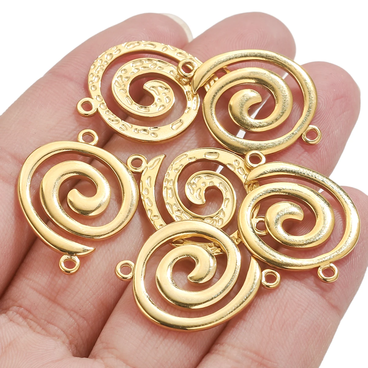 5 PCS Stainless Steel Double Hole Mosquito Coil Thread Disc Amulet ...