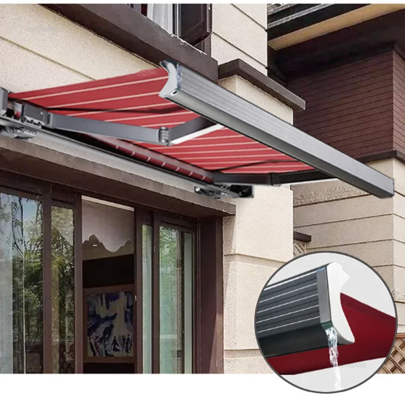 Outdoor-Courtyard-Gazebos-Electric-Sunshade-Folding-Retractable-Canopy ...