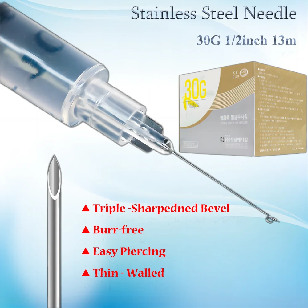 18G-25G-30G-32G-34G-Painless-Small-Needle-blunt-Korean-Facial-Beauty ...