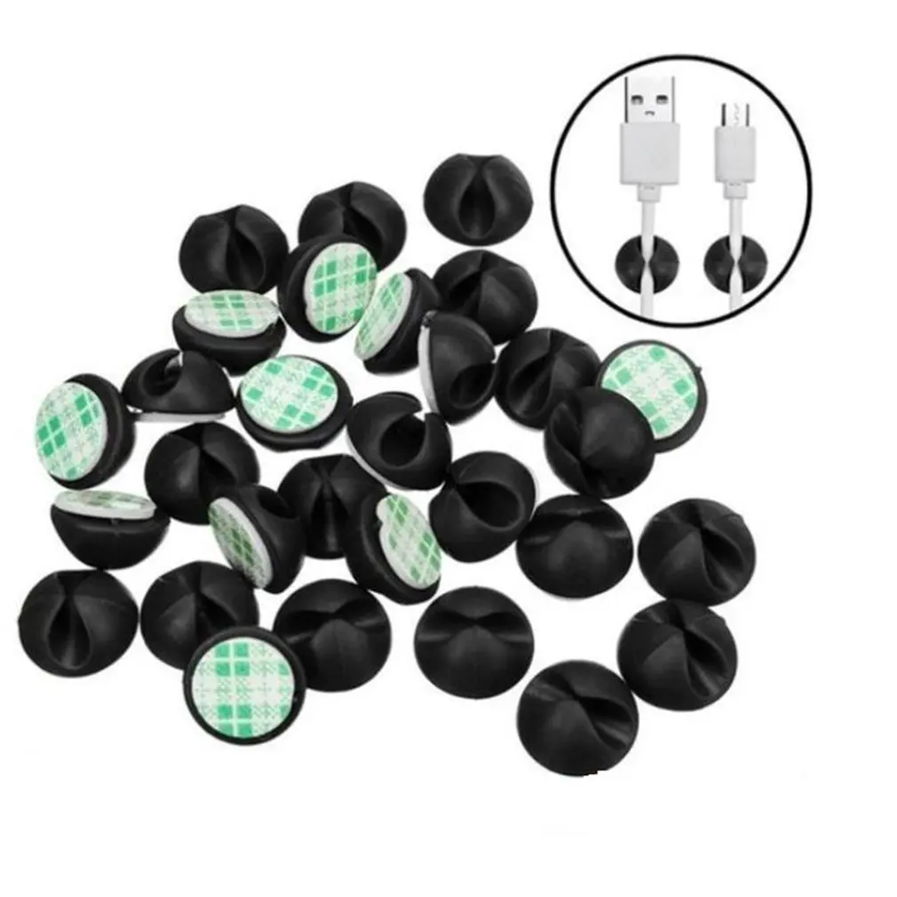 20Pcs-Cable-Organizer-Holder-Collector-Tool-Cable-Clip-Desk-Tidy ...