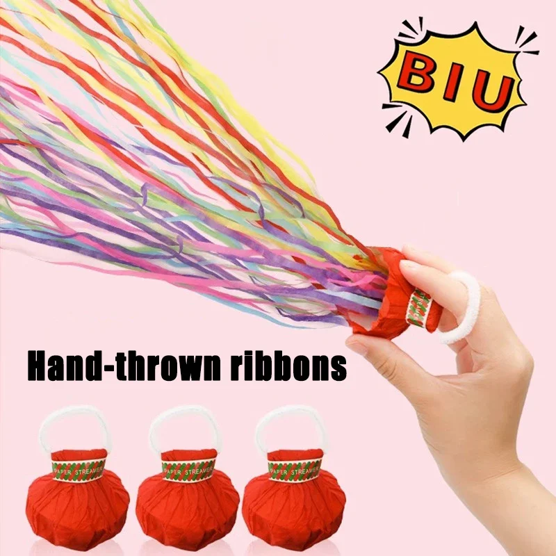 5-10pcs-Throw-Streamers-Poppers-Paper-Crackers-Colorful-Hand-Throw ...