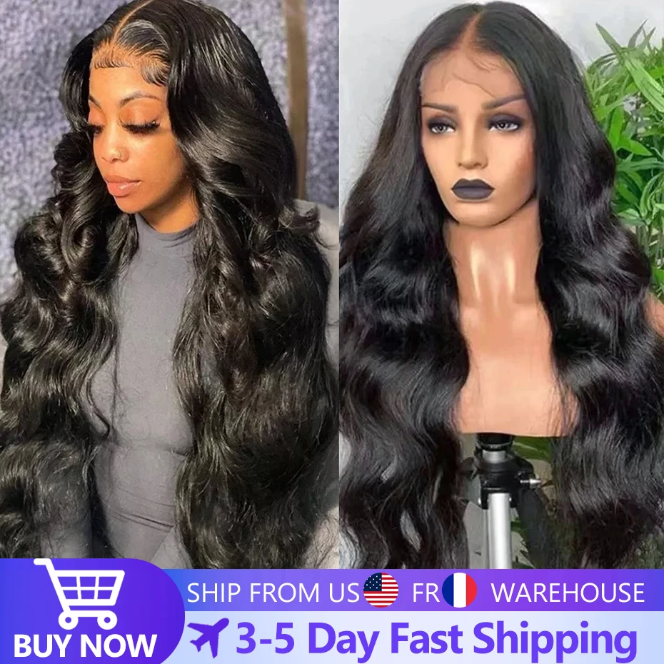 13x4 Hd Transparent Lace Front Wigs 30 32inches Lace Frontal Wig For Women Raw Indian Wavy 4x4 ...