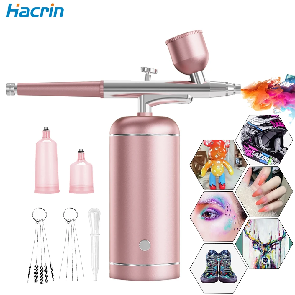 Airbrush with Compressor Mini Spray Gun Painting Spray Gun Portable ...