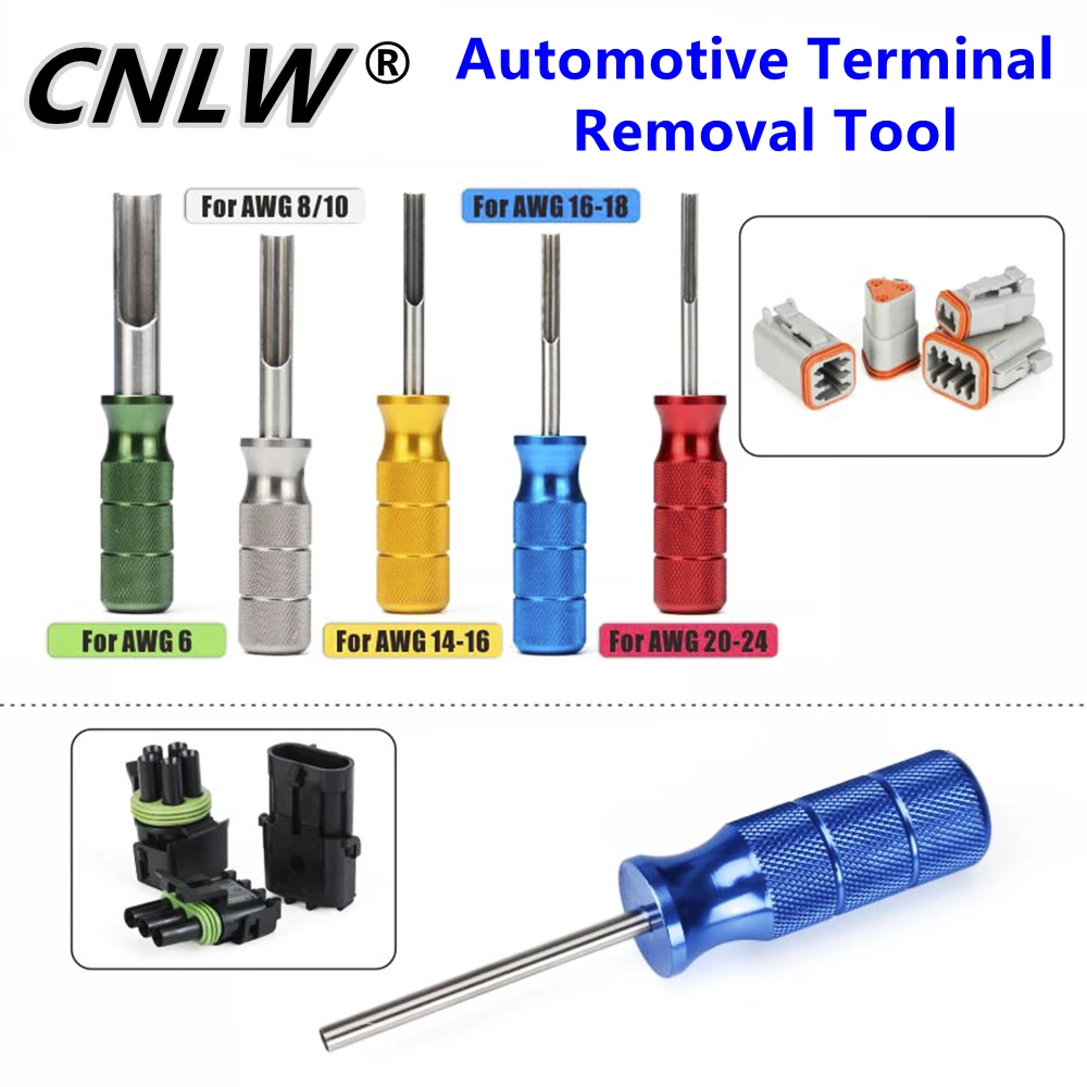 Herramientas de extracción de terminales de enchufe automotriz, aplican ...
