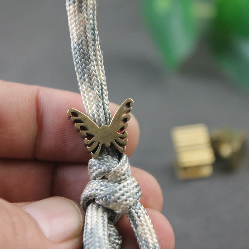 Butterfly-insect-Figurines-Brass-Knife-Bead-Outdoor-EDC-Tool-Umbrella ...