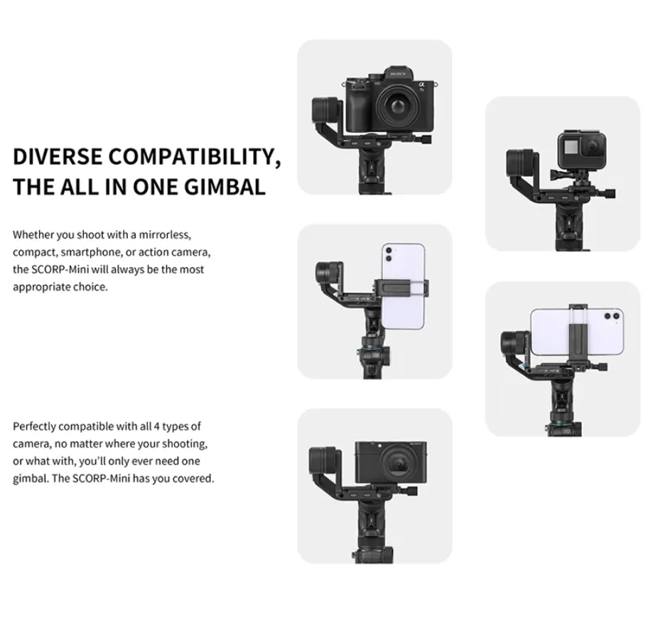 FeiyuTech SCORP Mini 3 Axis Handheld Smartphone Universal Gimbal ...